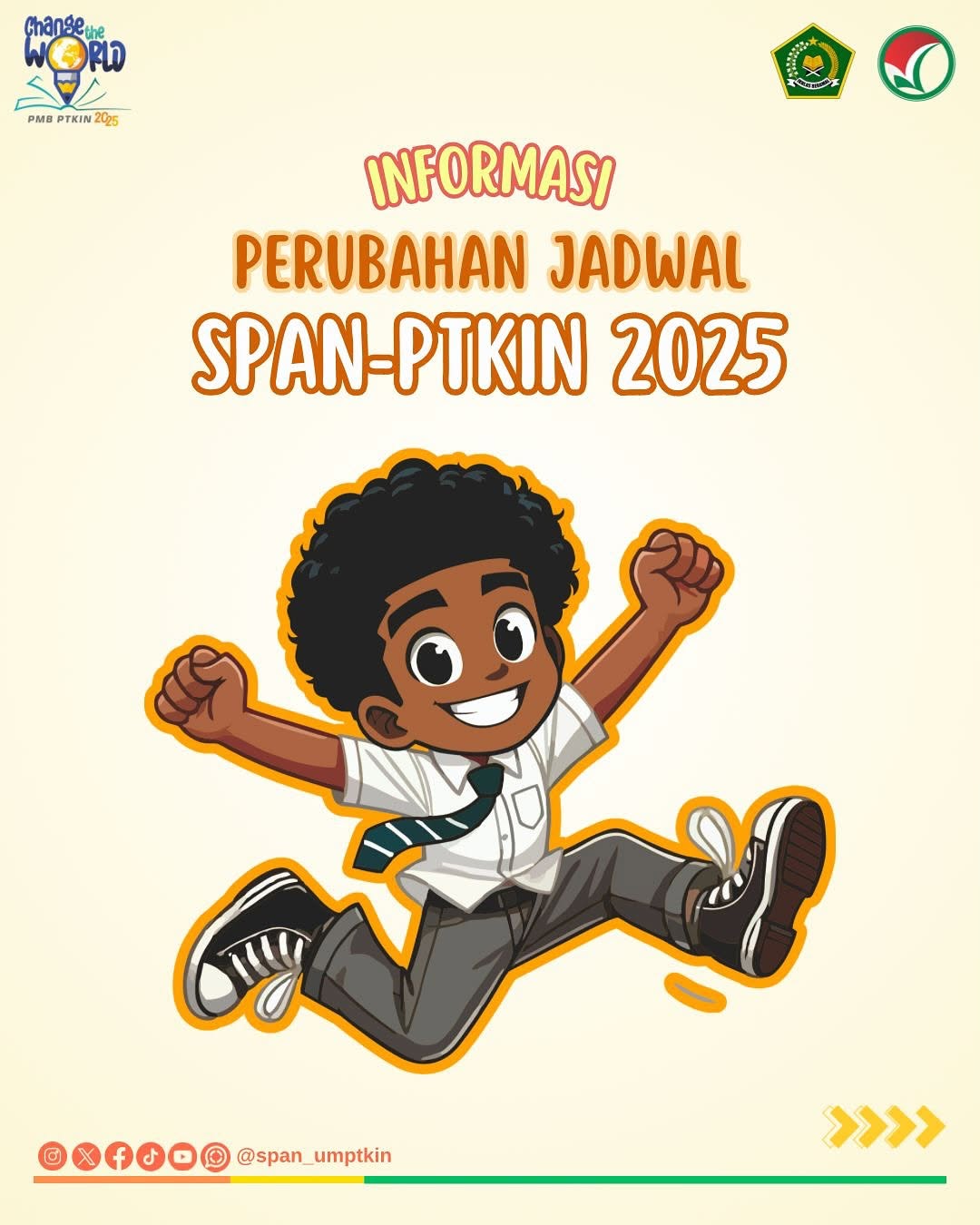 Perubahan Jadwal SPAN-PTKIN 2025 - UIN Sunan Gunung Djati Bandung