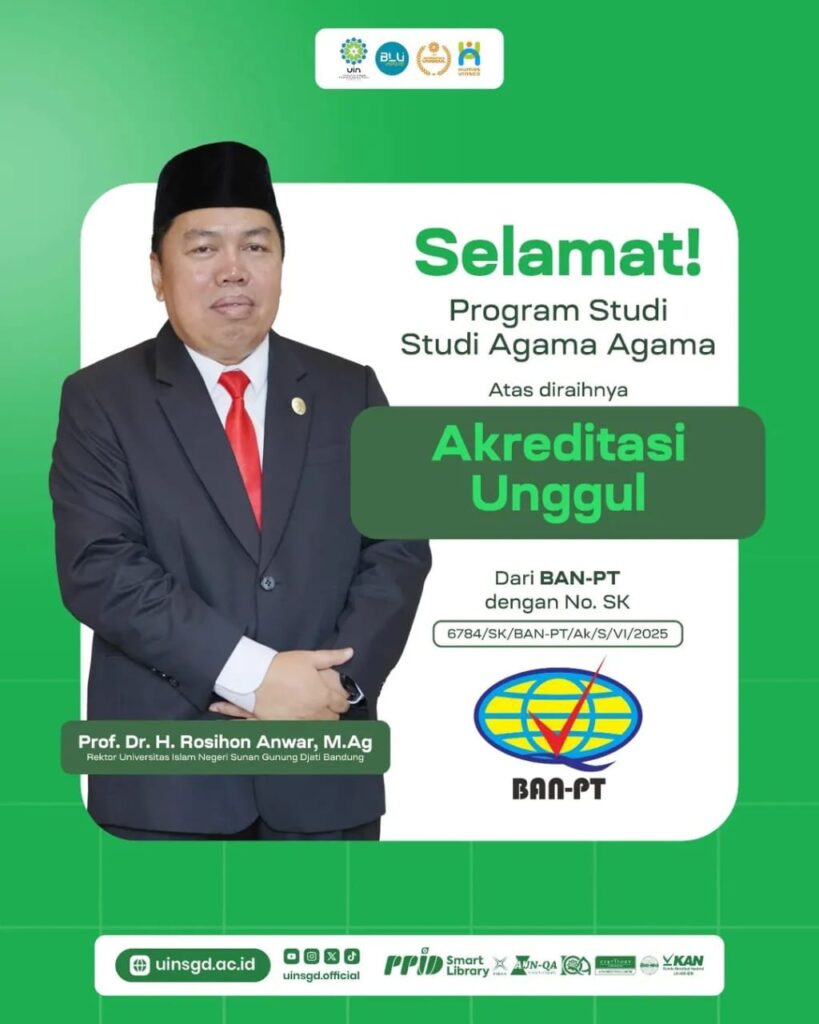 Alhamdulillah! Prodi Studi Agama-Agama UIN Sunan Gunung Djati Bandung ...