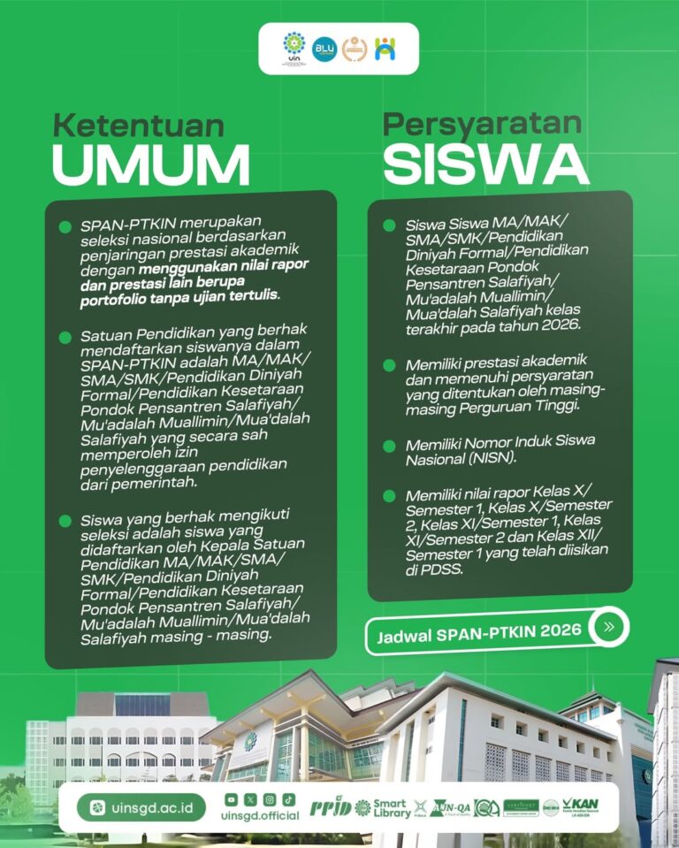Jadwal SPAN-PTKIN 2026 Lengkap + Cara Daftar dan Link Resmi - UIN Sunan ...