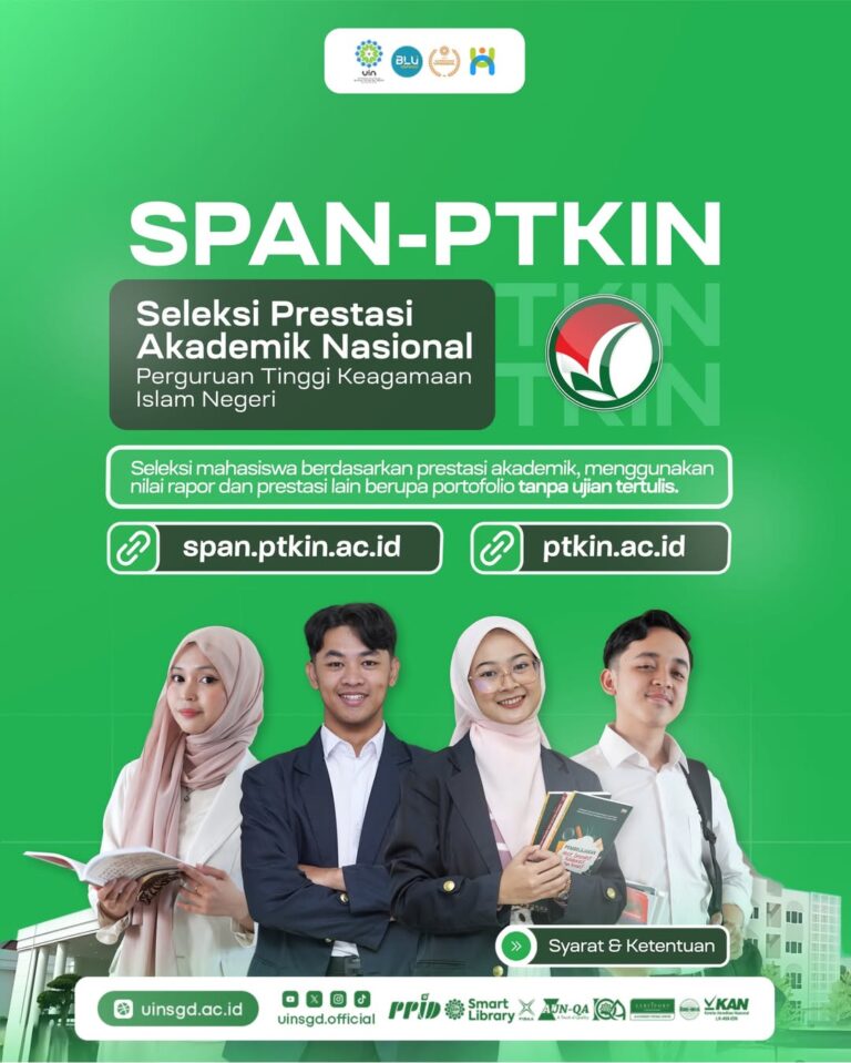 Jadwal SPAN-PTKIN 2026 Lengkap + Cara Daftar dan Link Resmi - UIN Sunan Gunung Djati Bandung